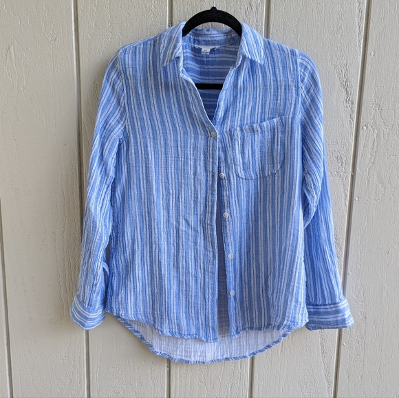 beachlunchlounge | Tops | Beach Lunch Lounge Boyfriend Fit Gauze Muslin ...